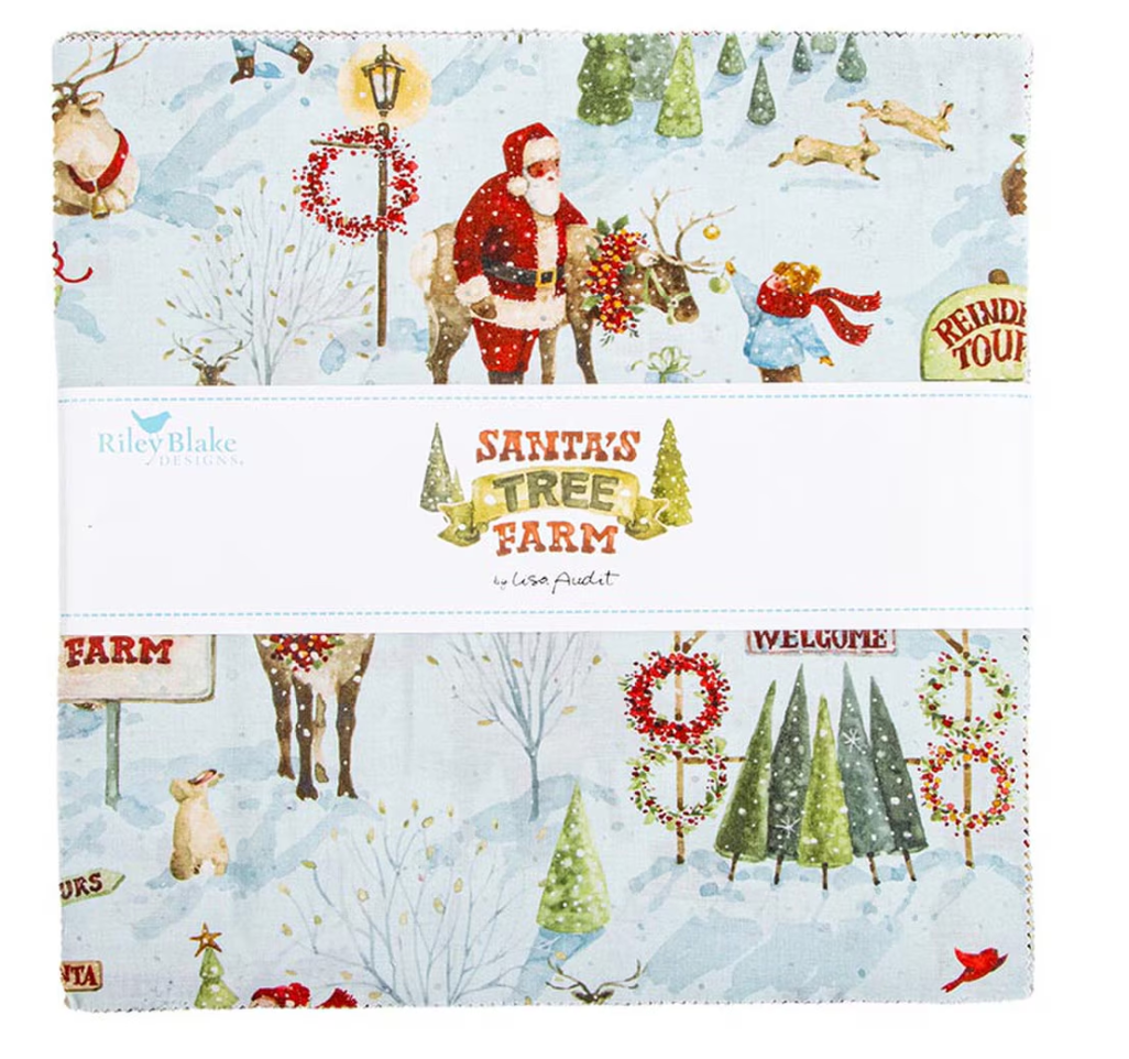 Santa's Tree Farm 10" stacker-42 pcs