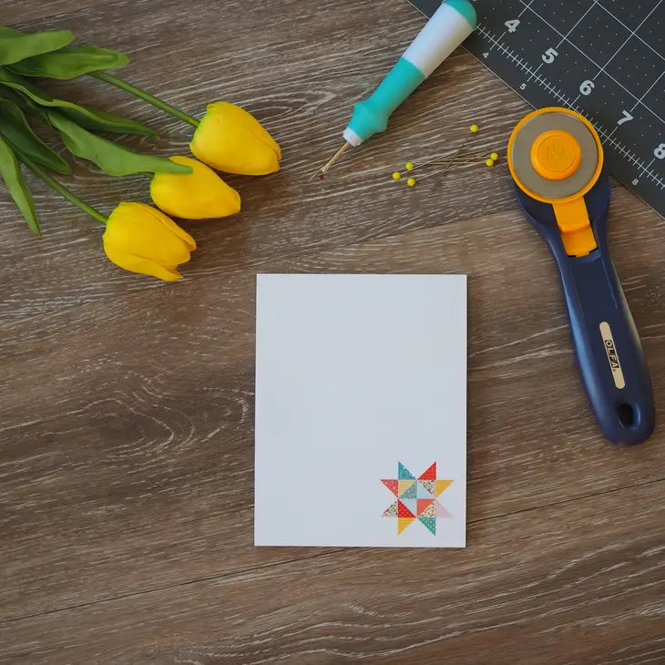 Quilt Star Solid Notepad Small