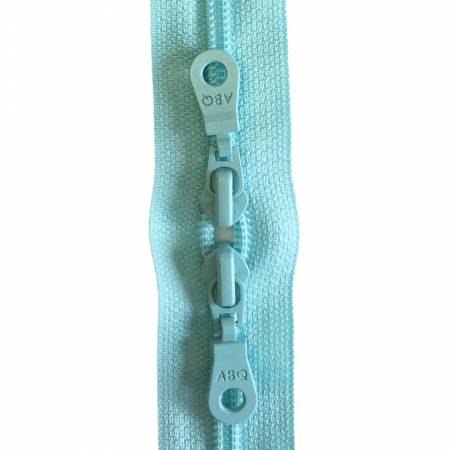 30" Zipper-Double Slide-Light Blue