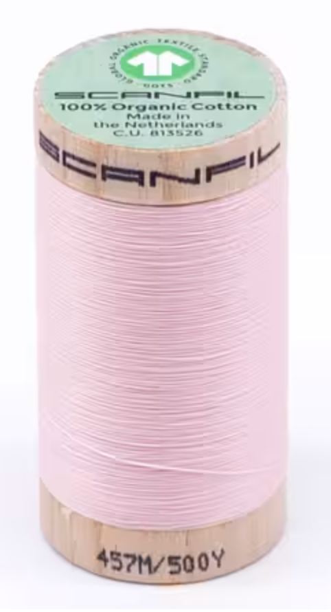 Scanfil 50/2 wt-500 yards Organic-Crystal Pink