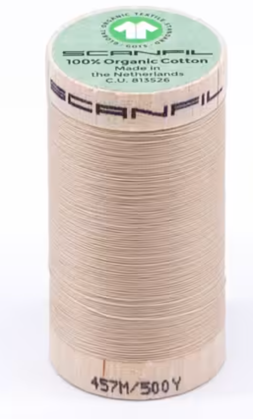 Scanfil 50/2 wt-500 yards Organic-Ivory Cream