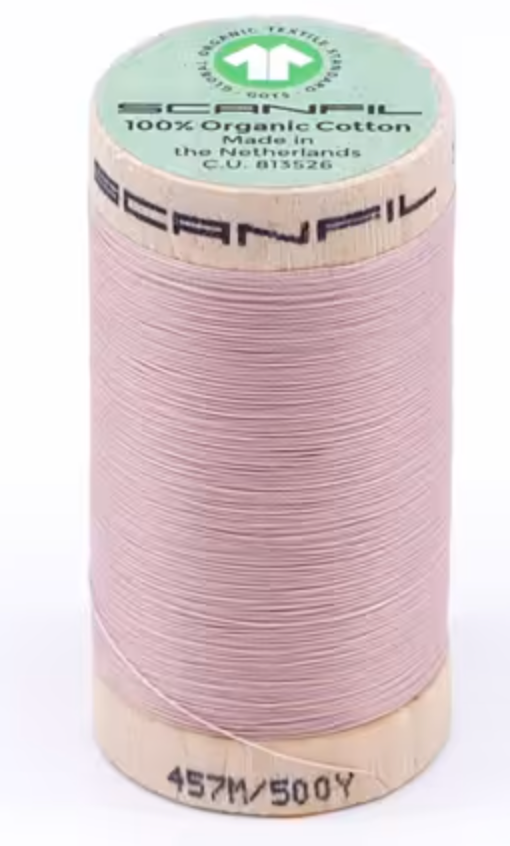 Scanfil 50/2 wt-500 yards Organic-Rose Smoke