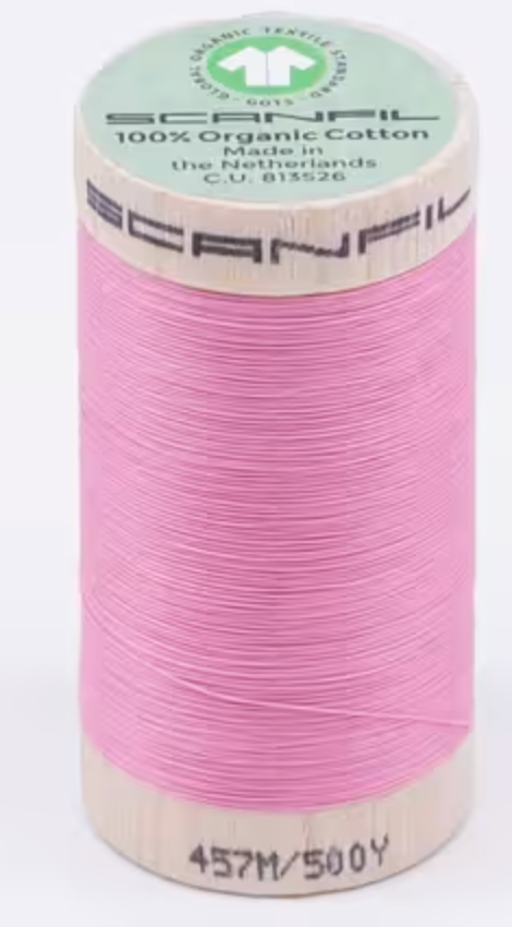 Scanfil 50/2 wt-500 yards Organic-Candy Pink