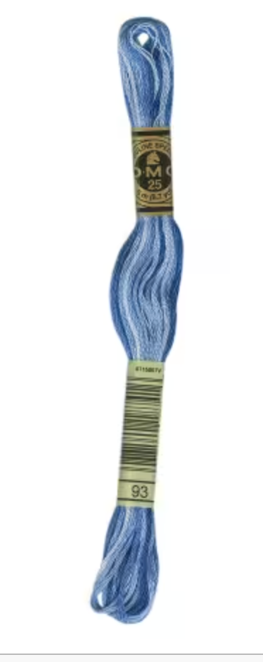 DMC Floss Variegated- Cornflower Blue