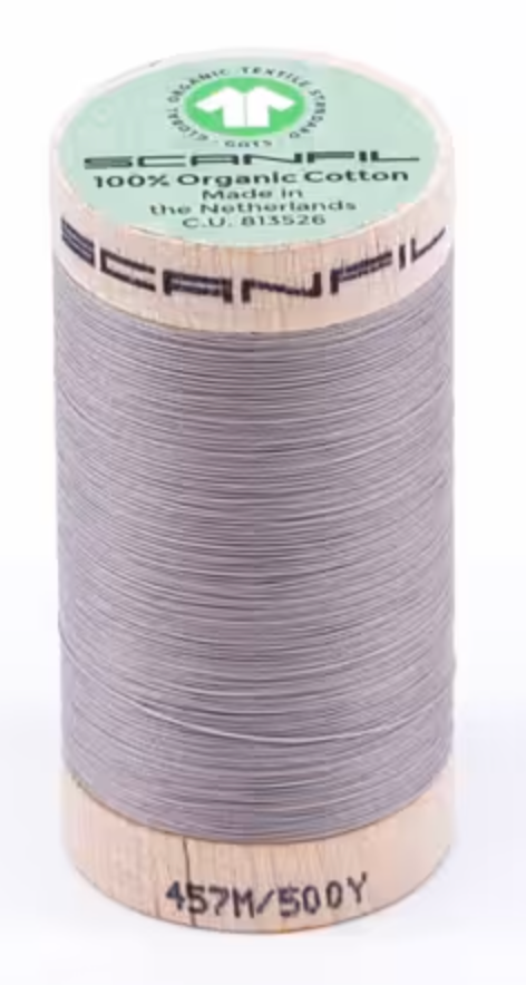 Scanfil 50/2 wt-500 yards Organic-Chateau Gray