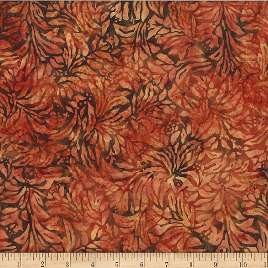 Bali Batik Floral Stems-Adobe