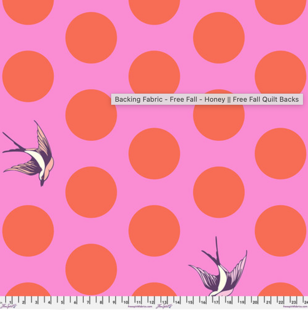 Tula Pink Free Fall-Honey 108" Wideback