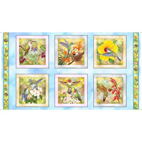 HUMMINGBIRD GARDEN PANEL